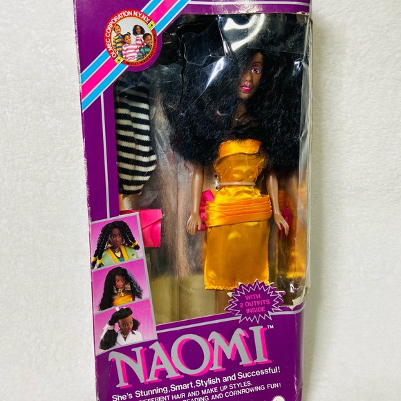 Toys | 1988 Olmec Naomi Doll Black Fashion Doll 2 Outfits Inside | Poshmark